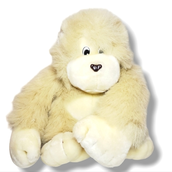 Vintage | Toys | Ab Vintage Cream Plush Fuzzy Monkey From Circus Circus ...